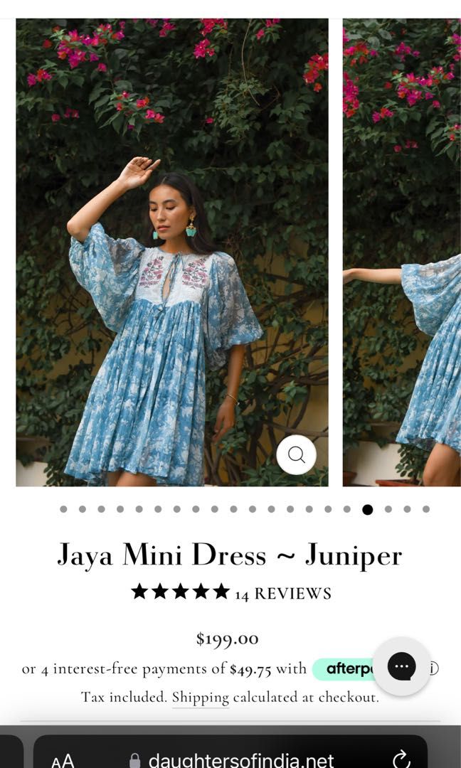 BNWT Daughters of India Jaya Mini Dress (Jupiter), Women's Fashion, Dresses & Sets, Dresses on ...