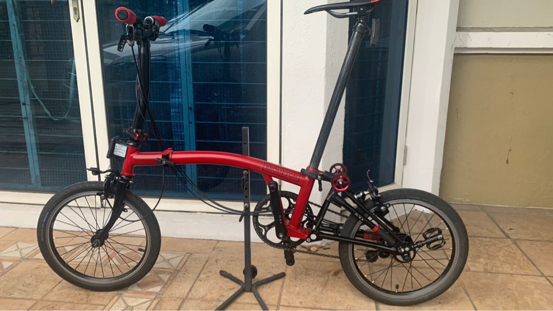 Brompton M6L house red 2021, Sports Equipment, Bicycles & Parts ...