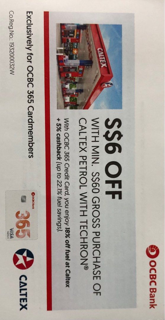 Caltex Voucher, Tickets & Vouchers, Vouchers on Carousell