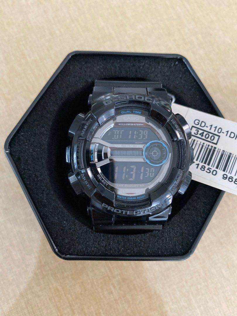 Casio G-Shock 手錶 GD-110, 名牌, 手錶 - Carousell