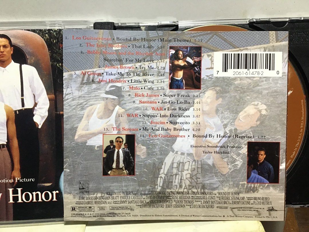 CD Bound By Honour (Blood in Blood Out) OST OOP US USA ORIGINAL PRESS Anubis 90s Soundtrack ...