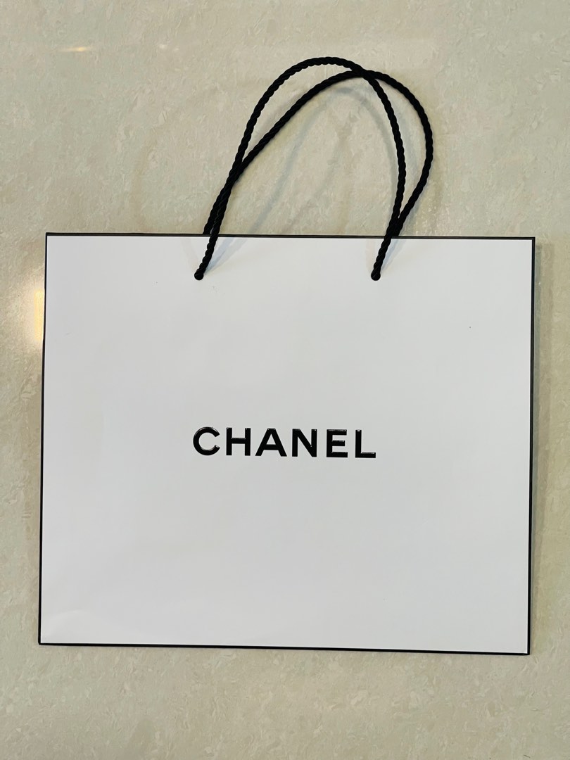 Chanel paper bag, Luxury, Bags & Wallets on Carousell