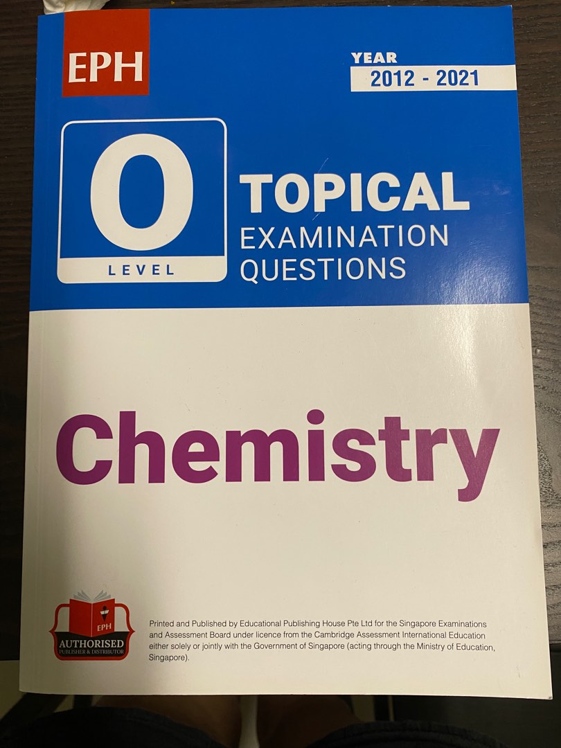 Chemistry topical O levels 2012-2021, Hobbies & Toys, Books & Magazines ...