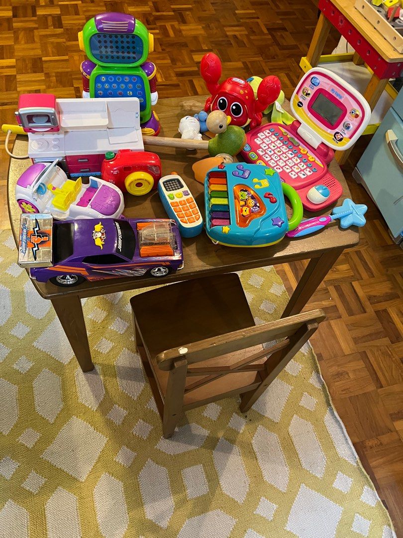 Child table/chair/toys, Hobbies & Toys, Toys & Games on Carousell
