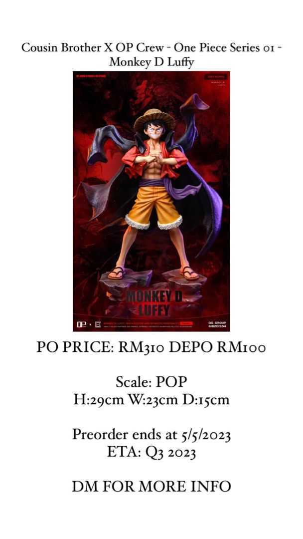 Cousin Brother X OP Crew - One Piece Series 01 - Monkey D Luffy ...