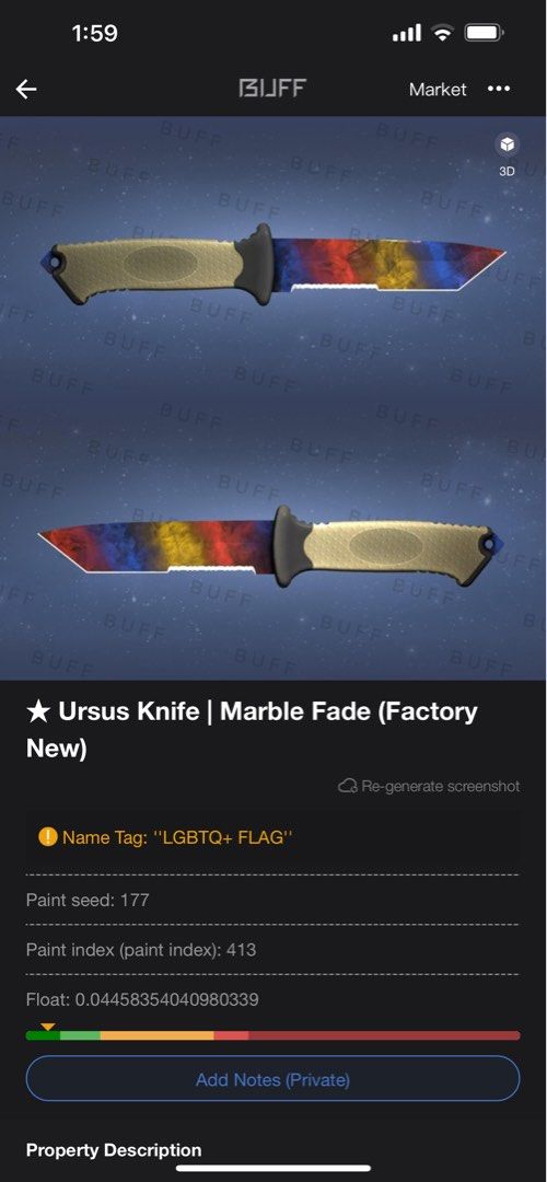 csgo ursus knife marble fade, Video Gaming, Gaming Accessories, In-Game ...