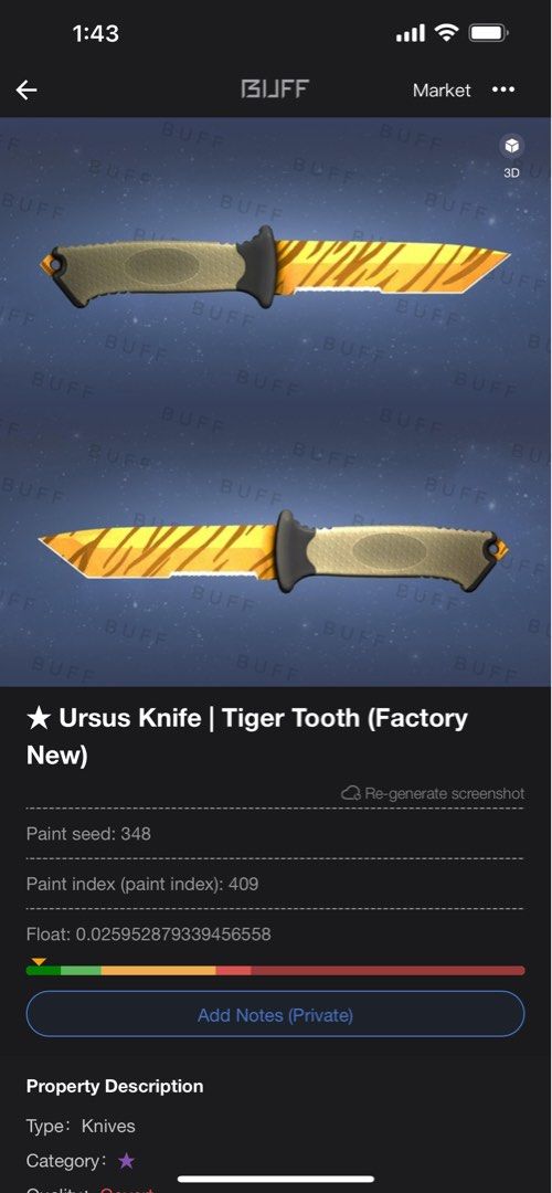 csgo ursus knife tigertooth, Video Gaming, Gaming Accessories, In-Game ...