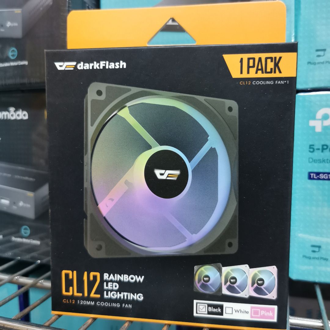 Darkflash CL12 Rainbow LED 120mm Fan, Computers & Tech, Parts ...