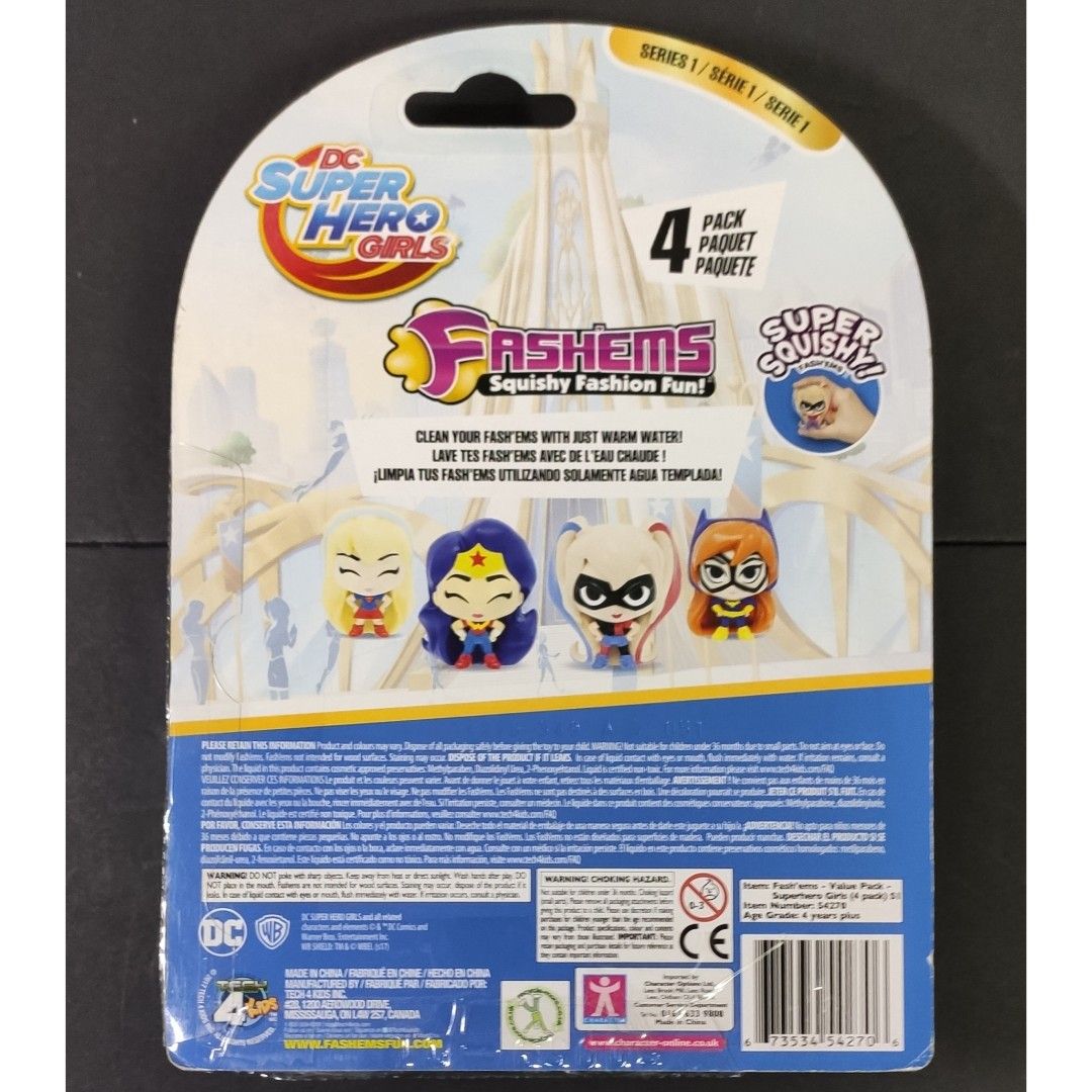 DC Super Hero Girls Fashems Squishy Figures Set, 興趣及遊戲, 玩具 & 遊戲類 ...