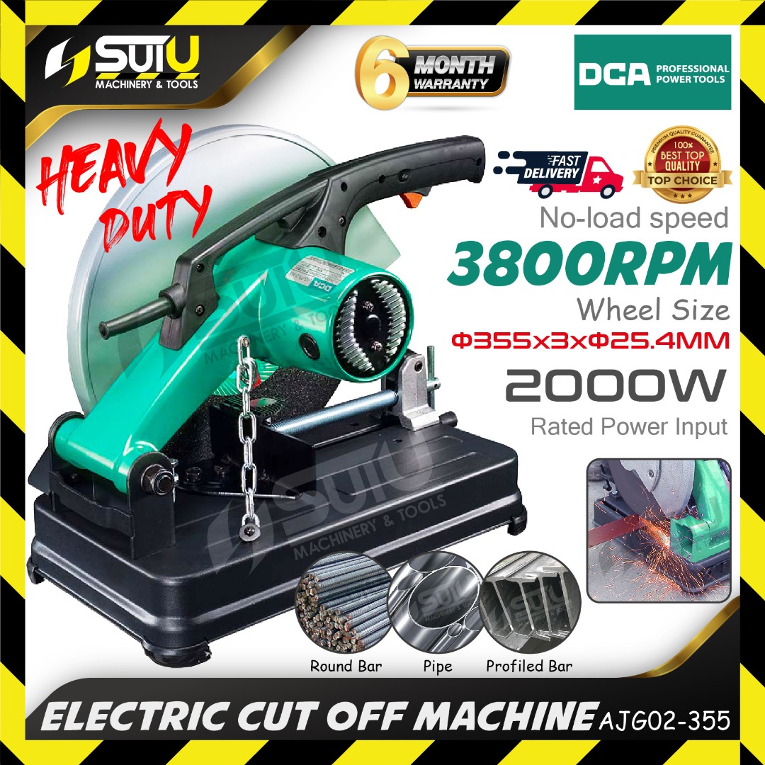 DCA AJG02-355 / AJG02355 Electric Cut off Machine 2000W 3800RPM ...