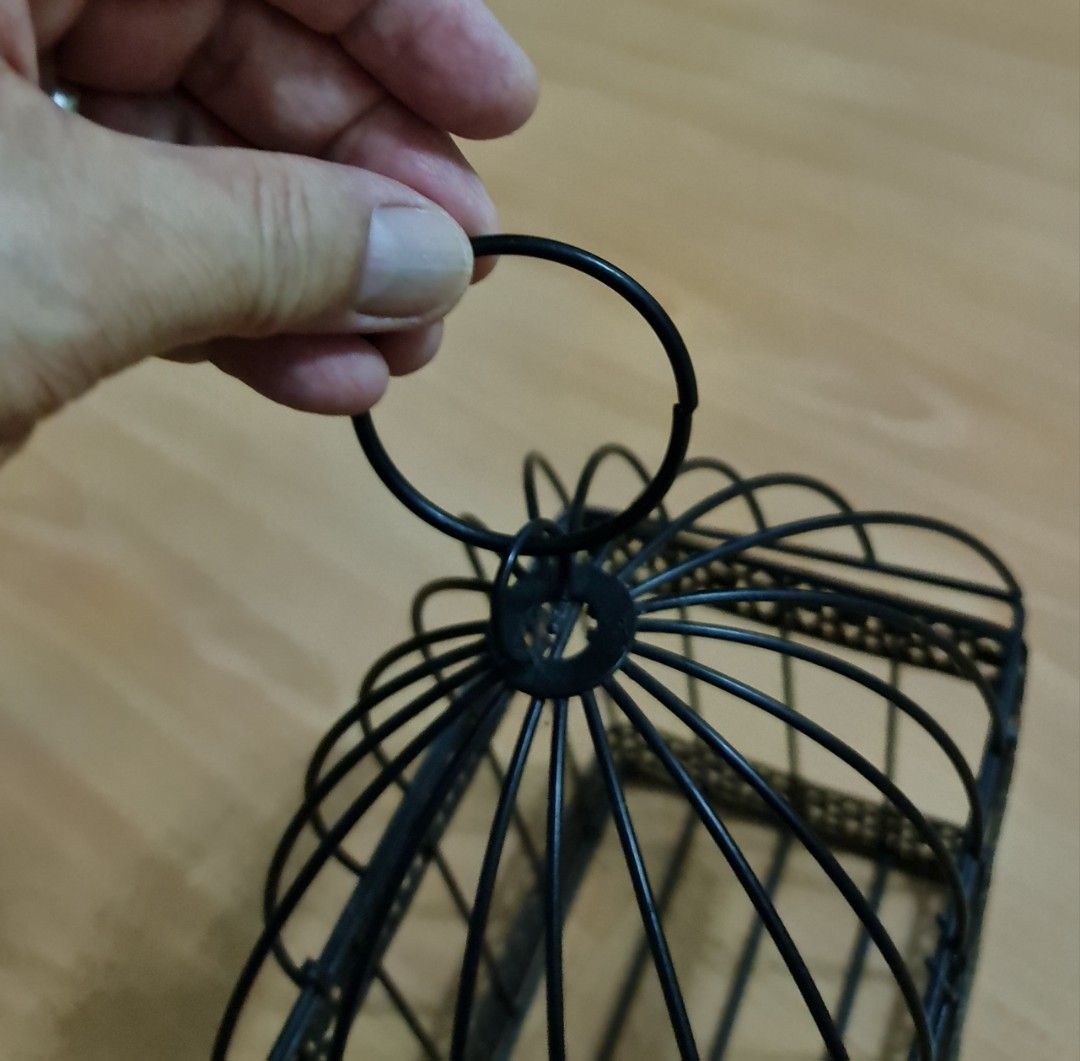Decorative Metal Cage Black, Furniture & Home Living, Home Decor, Other ...