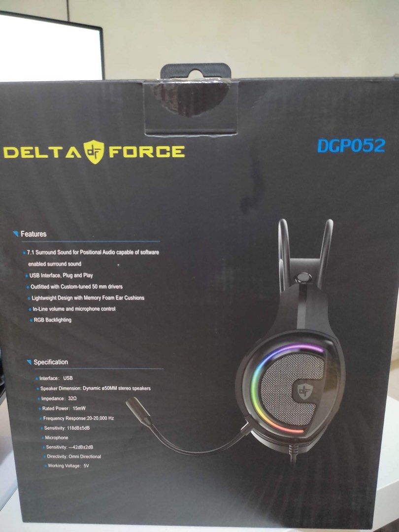 Delta Force DGP0352 Gaming Headset, Audio, Headphones & Headsets on ...