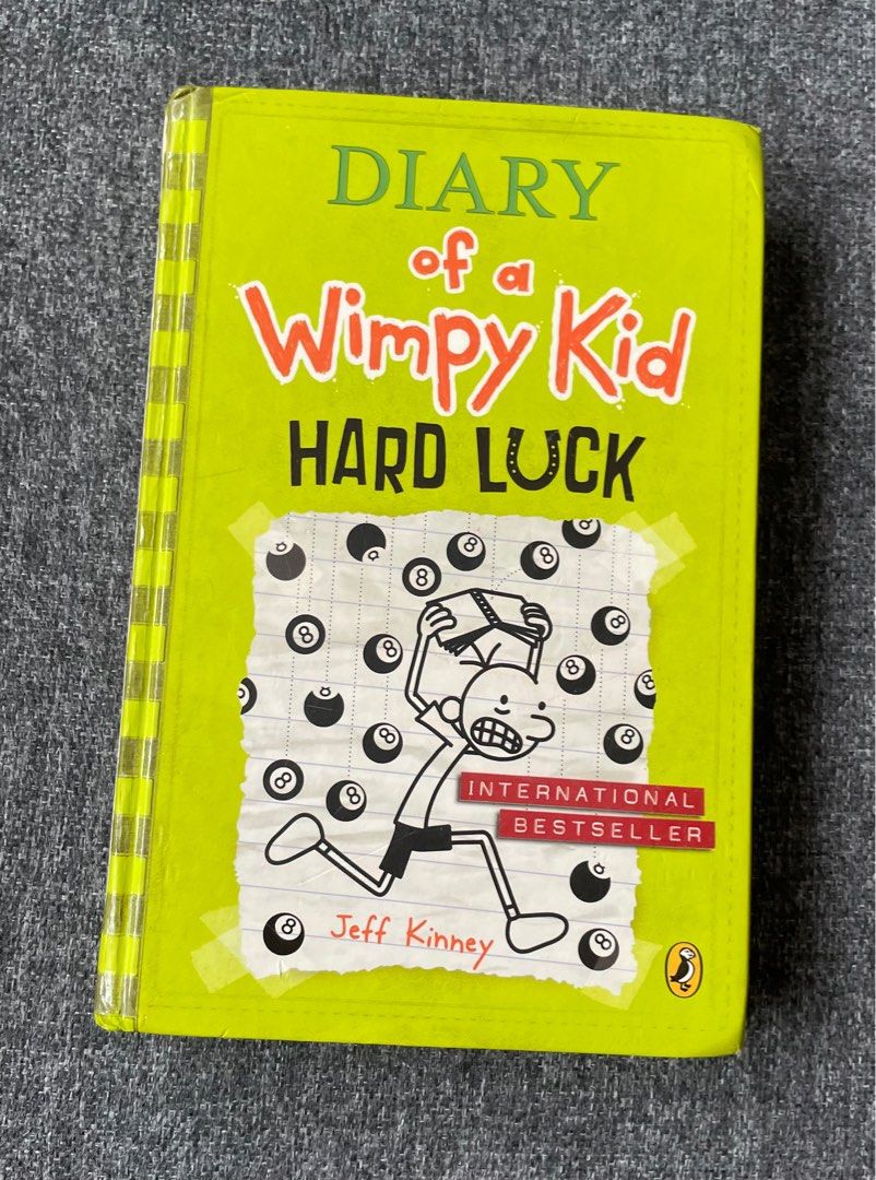 DIARY of a Wimpy Kid Hard Luck by Jeff Kinney story book, Hobbies ...