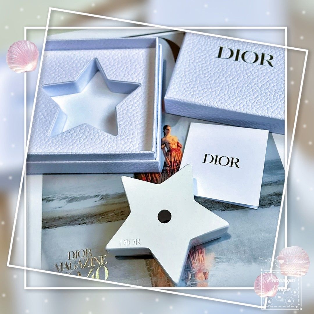 DIOR BEAUTY Star Ceramic Paperweight Desktop Diffuser星星陶瓷紙鎮 可作桌面擴香, 興趣及 ...