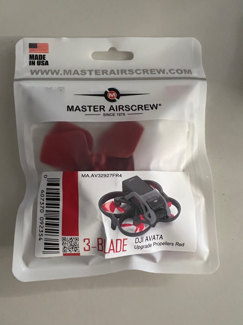 DJI AVATA - 3 Blade (RED) Master Airscrew, Photography, Drones on Carousell