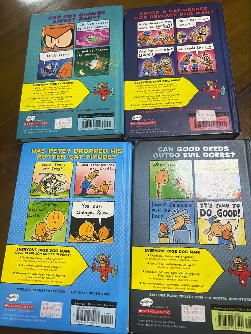 Dogman series comic kids story books by Dav Pilkey dog man, Hobbies ...