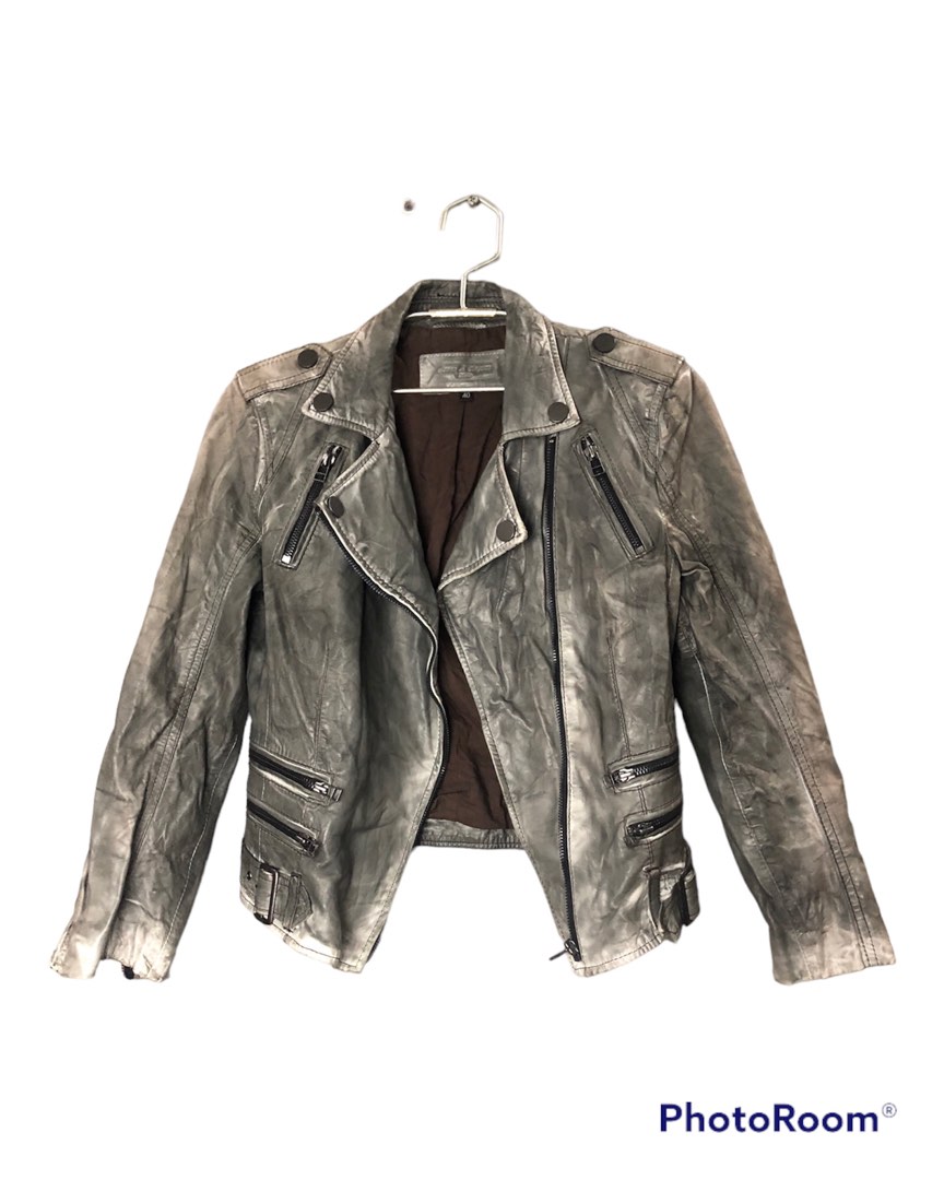 Donna Di Eleganza leather biker jacket, Women's Fashion, Coats, Jackets ...