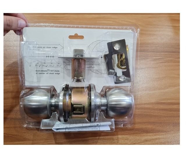 Doorknob No Keys Privacy Round Door Lock Nugen Comfort Room Bathroom ...