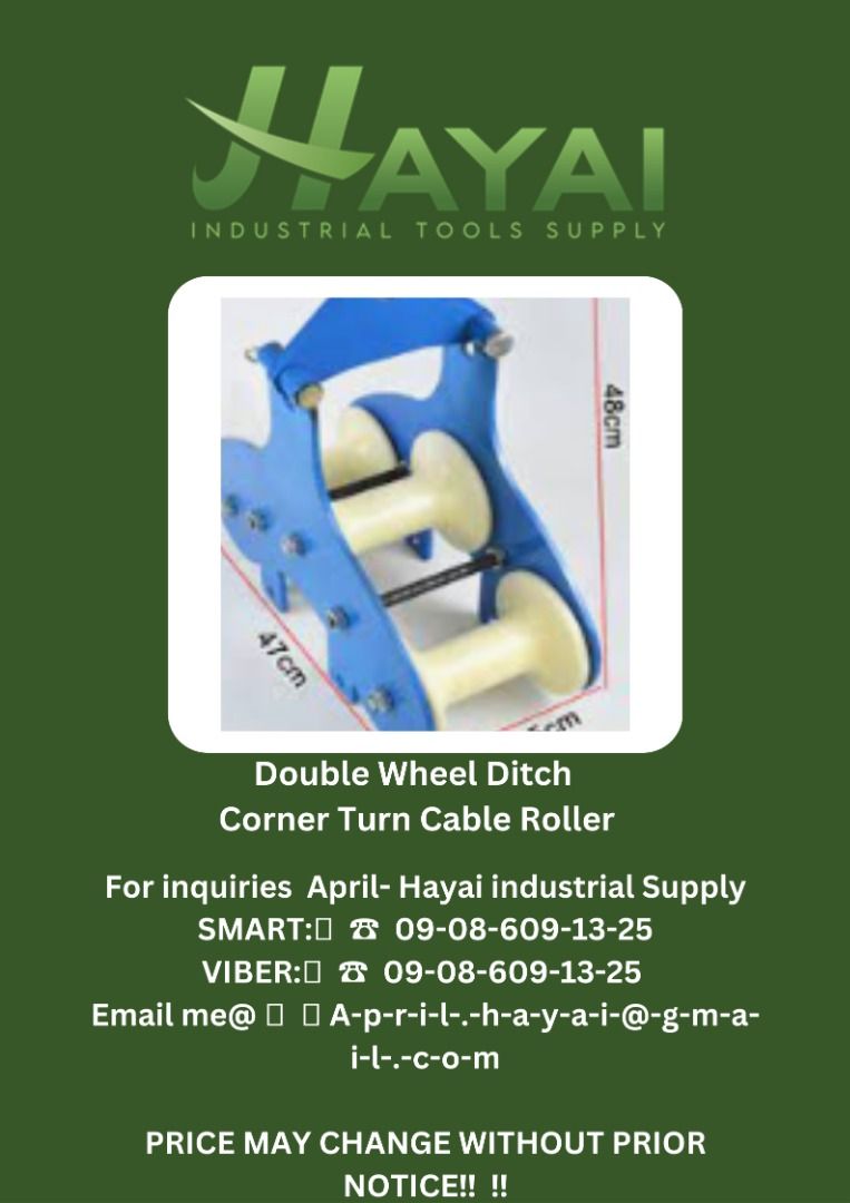 Double Wheel Ditch Corner Turn Cable Roller on Carousell