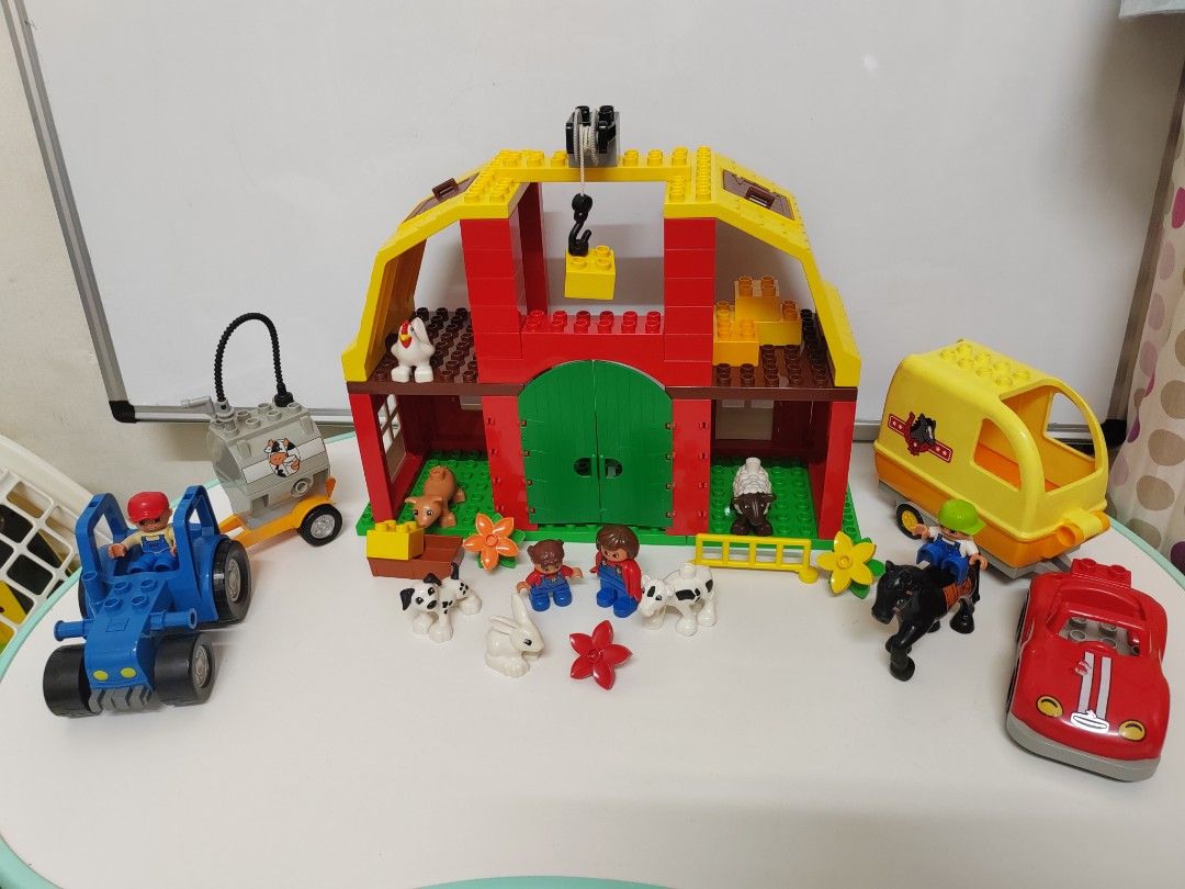 Duplo lego big farm with horse trailer set, Hobbies & Toys, Toys ...