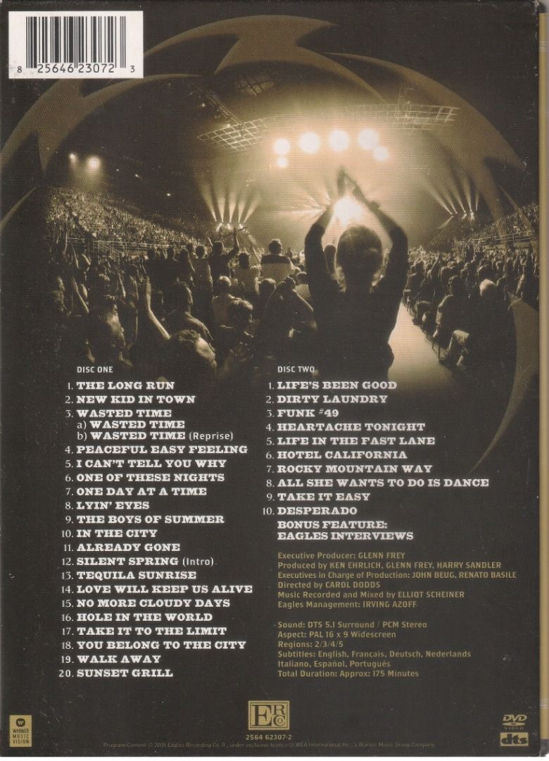 DVD: EAGLES - Farewell I Tour - Live From Melbourne (2-DVD Set) PAL ...