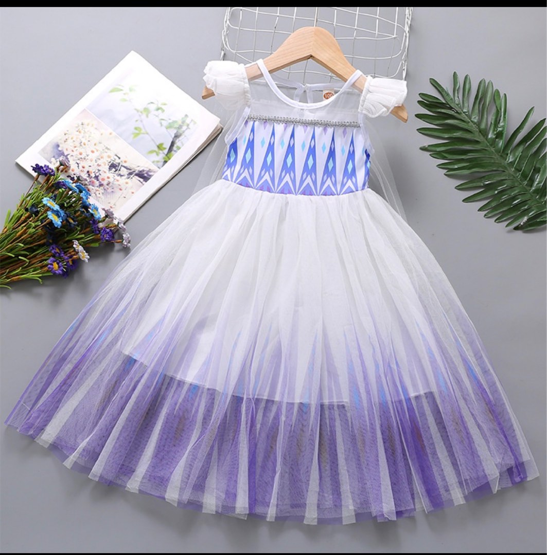 Elsa dress, Babies & Kids, Babies & Kids Fashion on Carousell