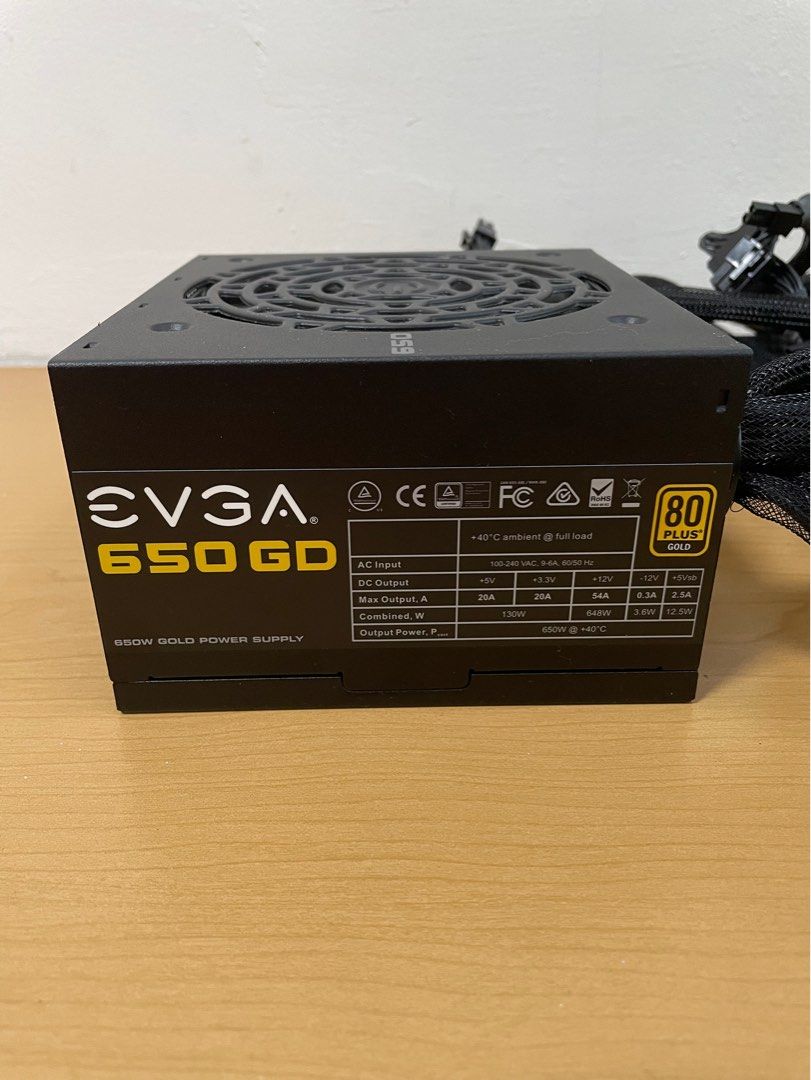 EVGA 650W Gold PSU Non-modular, Computers & Tech, Parts & Accessories ...