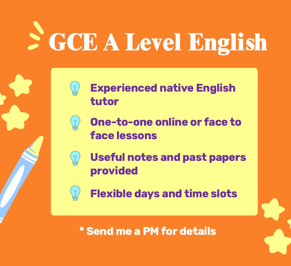 Experienced native GCE English teacher for 1-to-1 tutorials, 興趣及遊戲, 書本 ...