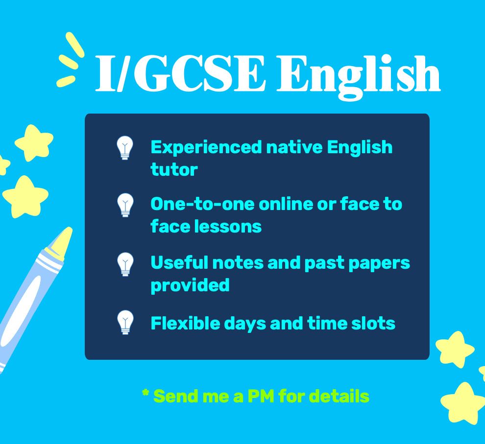 Experienced native I/GCSE English teacher for 1-to-1 tutorials, 興趣及遊戲 ...