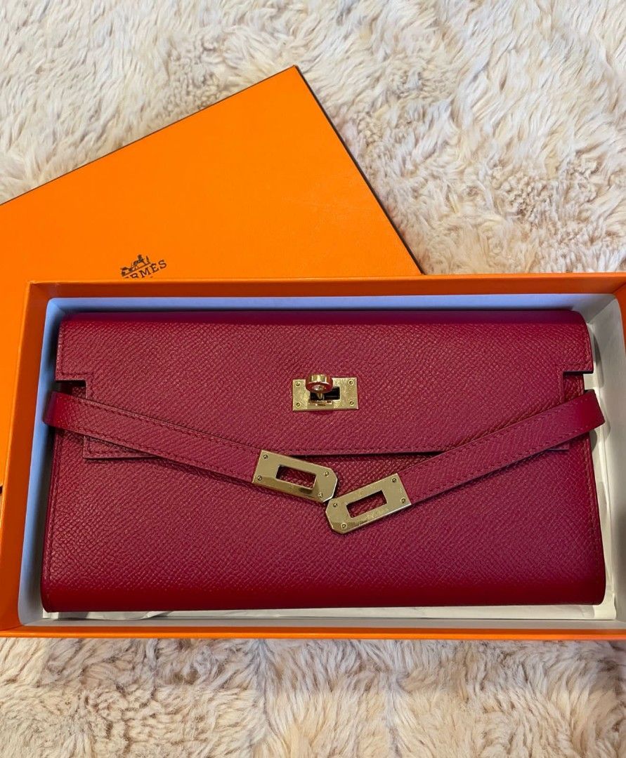 Fast Sale Preloved Kelly Wallet Ghw #X With flanel and box •Nett ...