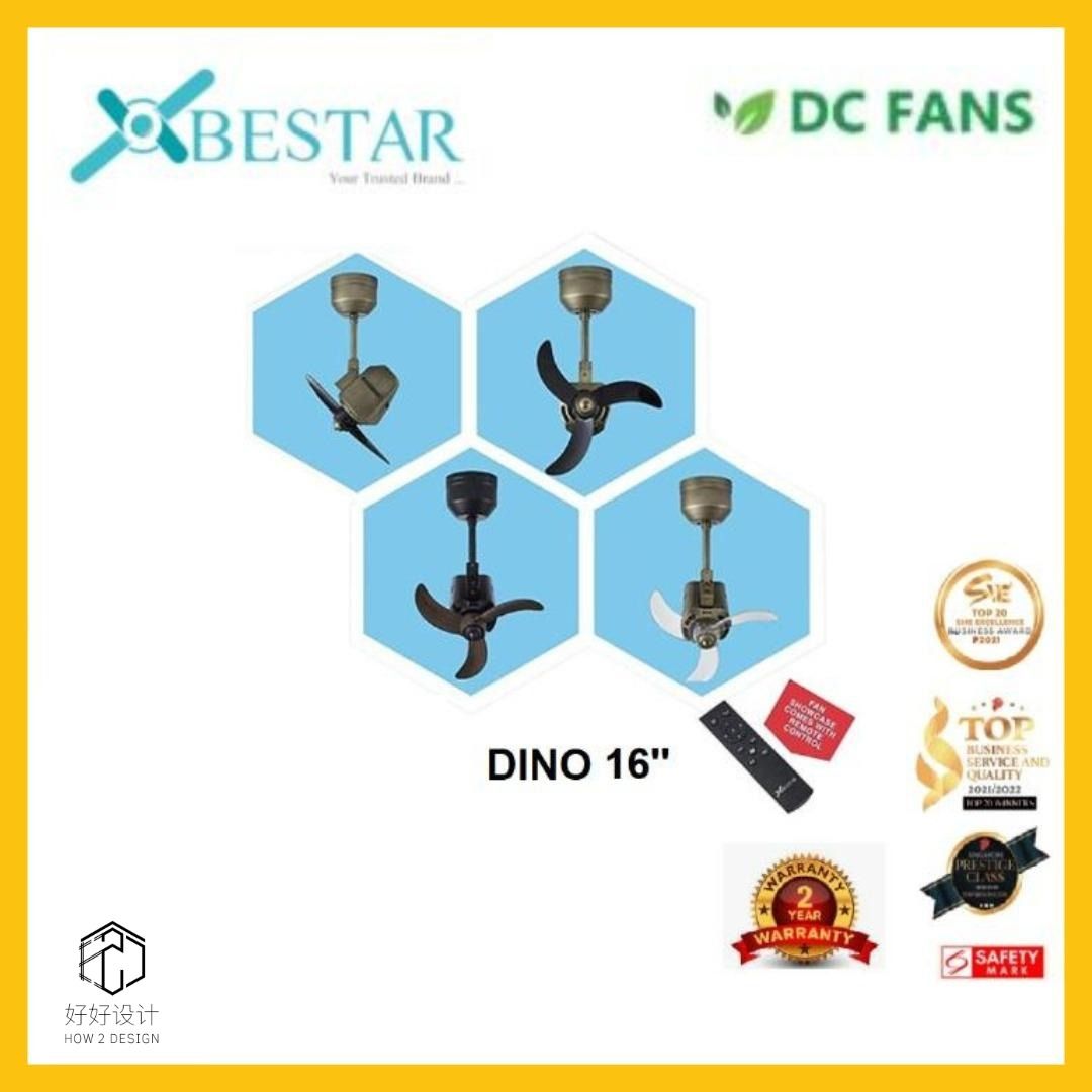 (!!FREE DELIVERY!!)Bestar Dino 16''/40mm Ceiling Corner Fan, Furniture ...