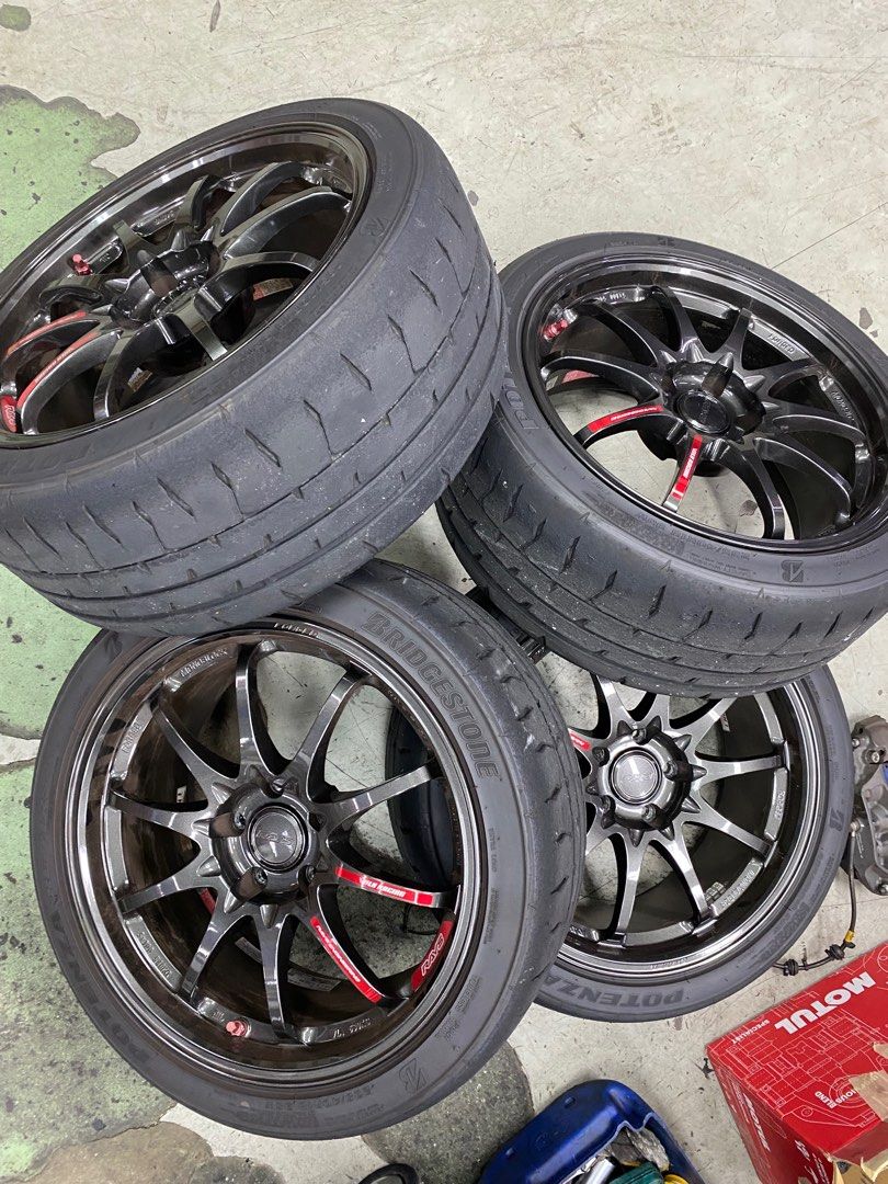 Genuine CE28 Club Racer II Black Edition with RE71RS 5x114.3, Car ...