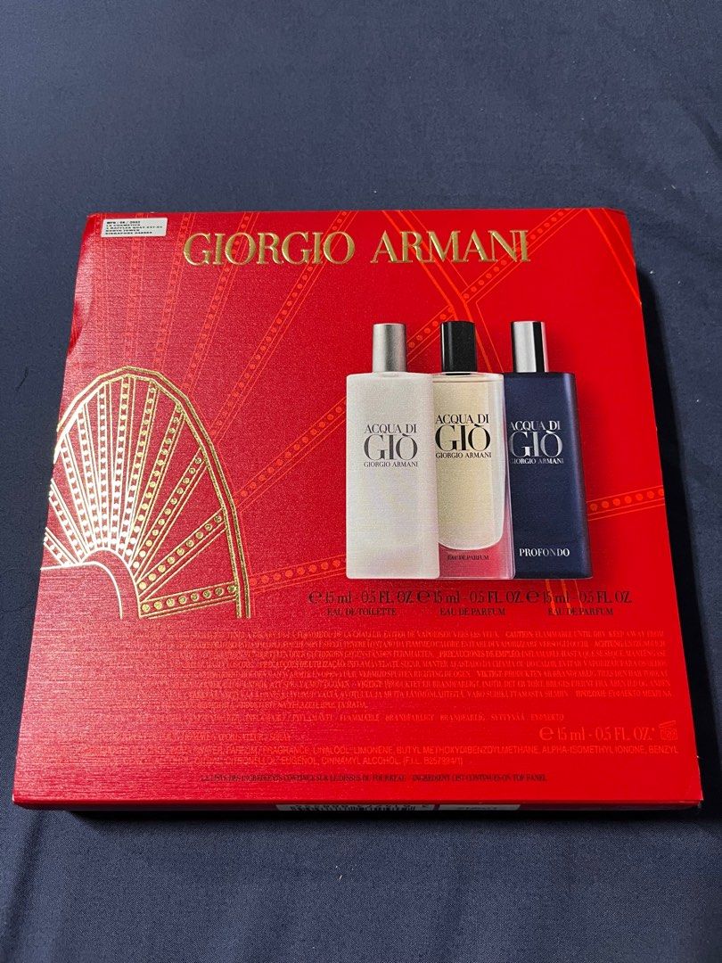 Giorgio Armani Miniature Set, Beauty & Personal Care, Fragrance ...
