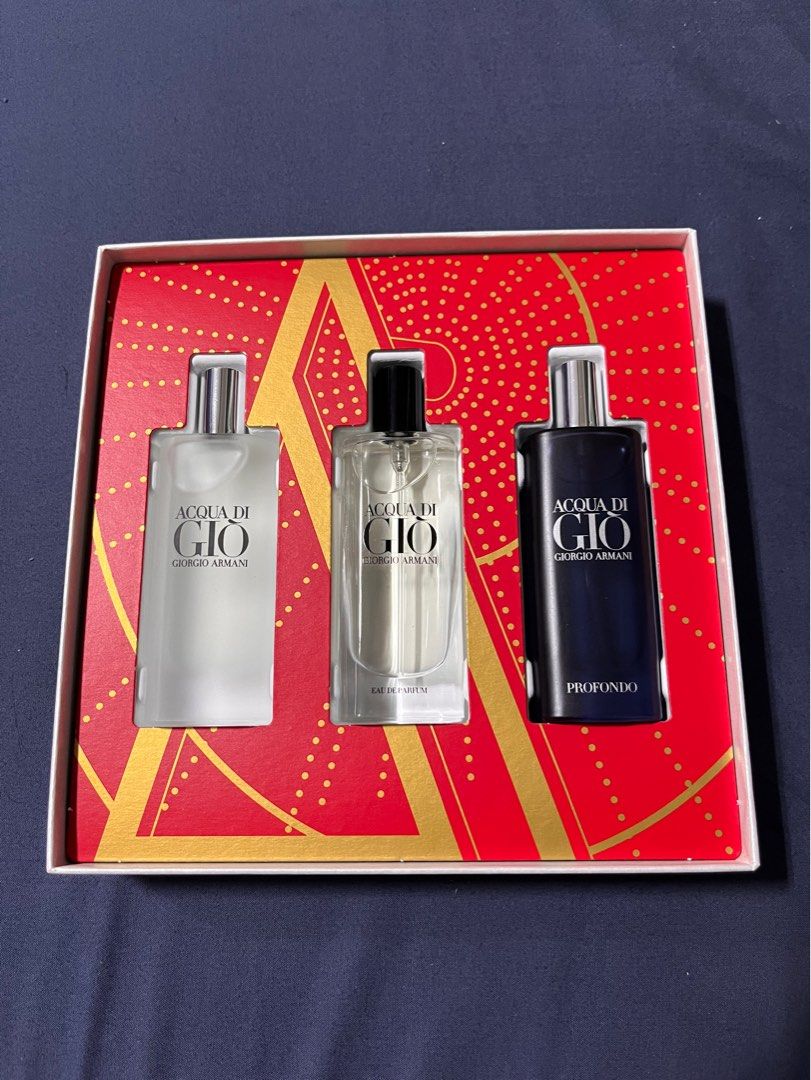Giorgio Armani Miniature Set, Beauty & Personal Care, Fragrance ...