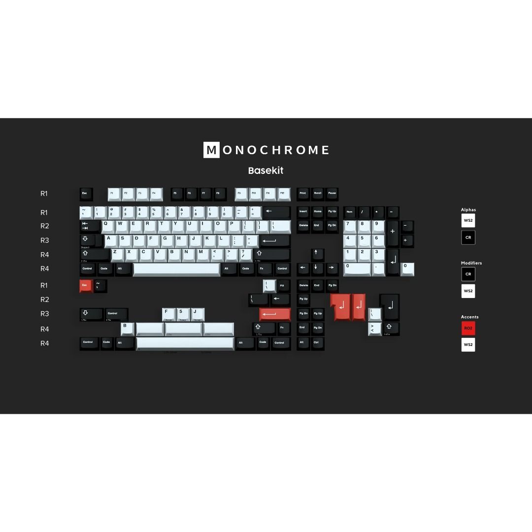 GMK Monochrome R2 Base Kit | Keycap Set, Computers & Tech, Parts ...