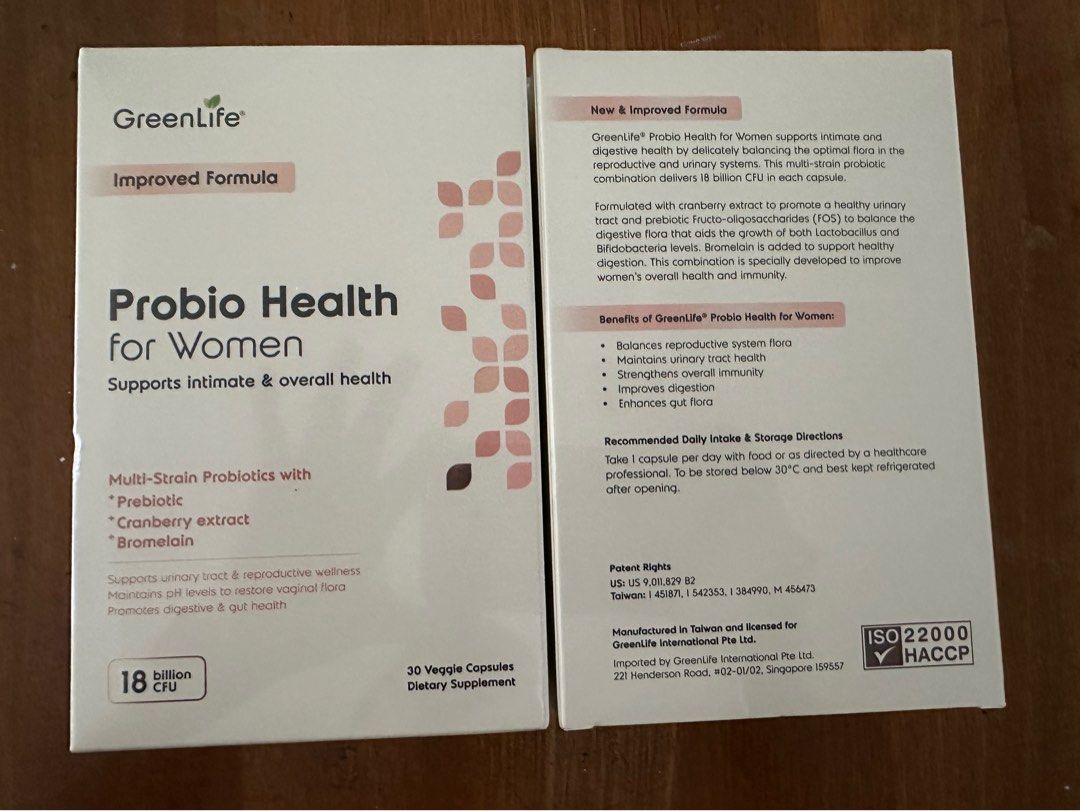 Greenlife Probiotics For Women (2 boxes), Health & Nutrition, Health ...