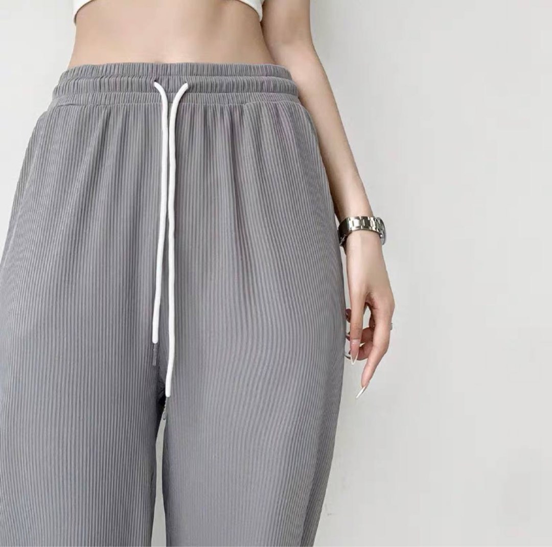 Grey Long Pants, Women's Fashion, Bottoms, Other Bottoms on Carousell