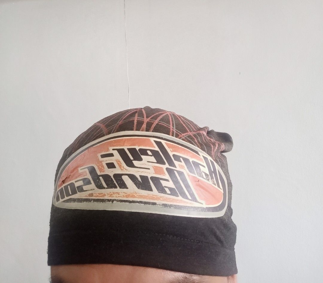 Harley Davidson skully doo rag, Men's Fashion, Watches & Accessories ...