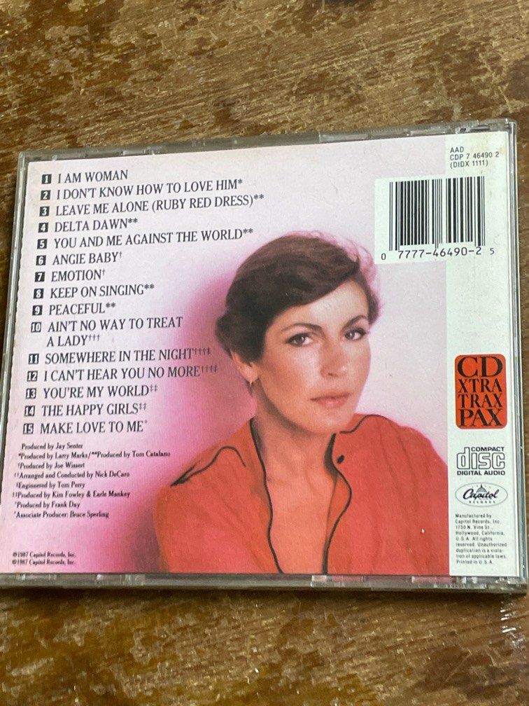 Helen Reddy - greatest hits and more, Hobbies & Toys, Music & Media ...