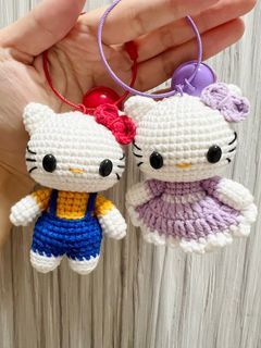 Miniature Handmade Crochet Amigurumi My Melody Hello Kitty Mini Head ...