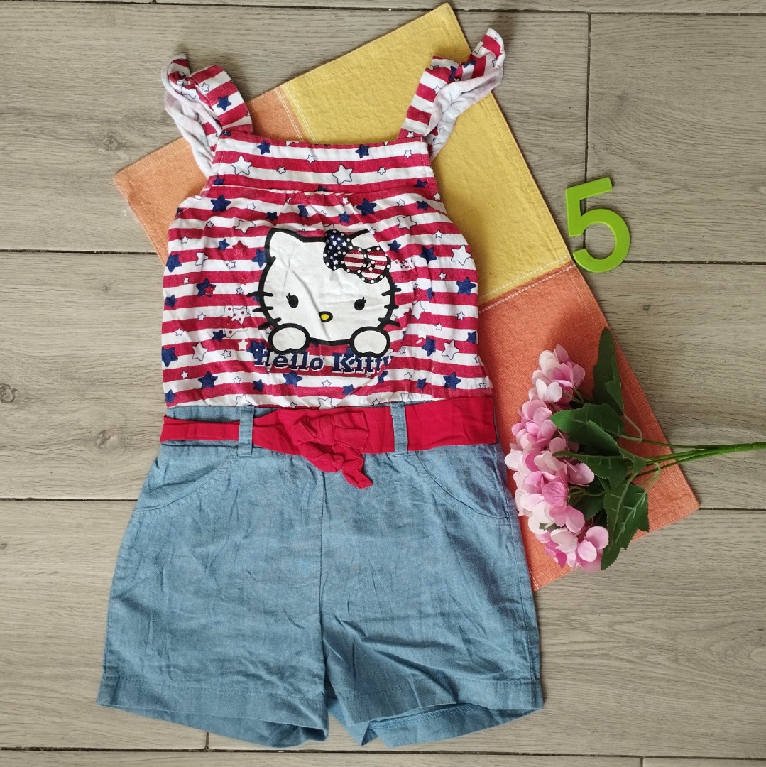 Hello Kitty jumpshort (size 5), Babies & Kids, Babies & Kids Fashion on ...