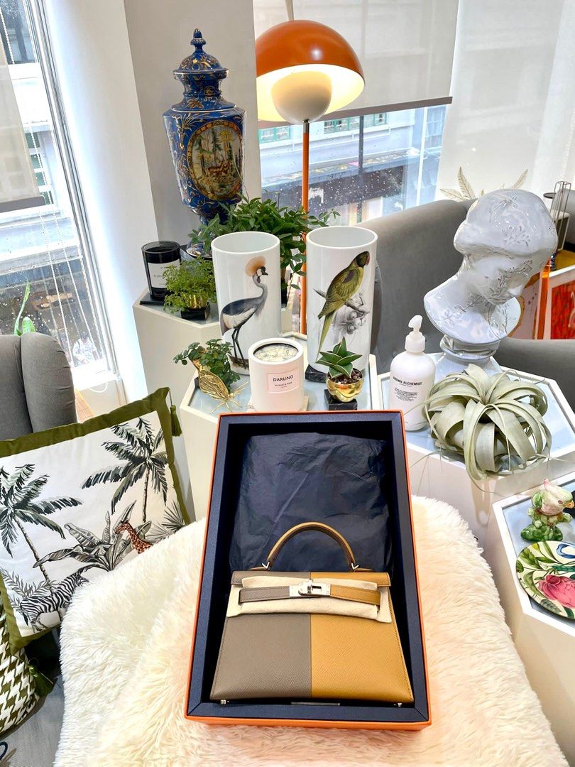 Hermes mini kelly 2. Two tone, 名牌, 手袋及銀包 - Carousell