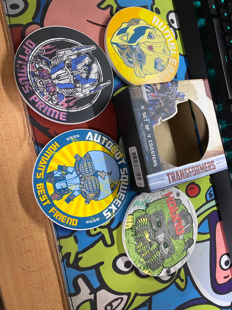 Herocross - Transformers set of 4 coasters - Optimus Prime | Bumblebee ...