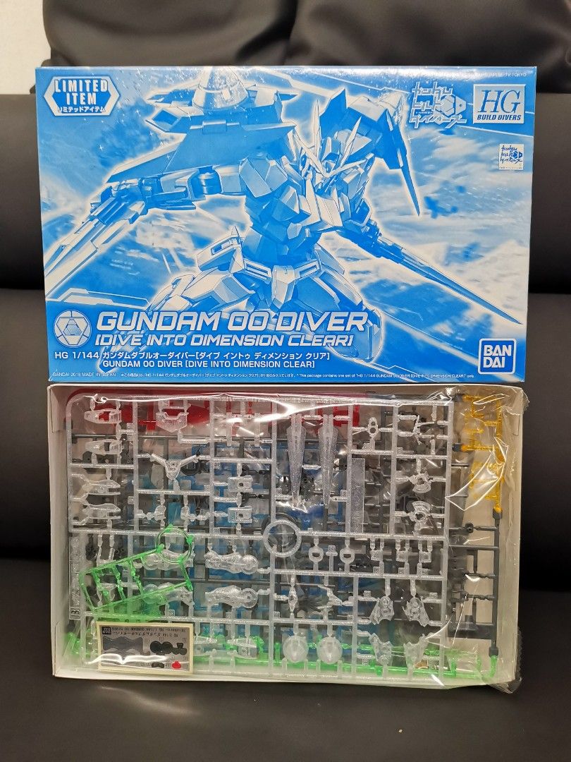 HGBD Gundam 00 Diver [Dive Into Dimension Clear], Hobbies & Toys, Toys & Games on Carousell