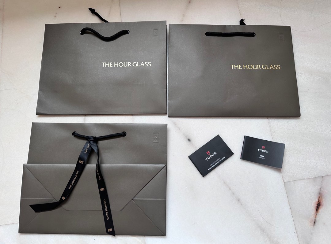 Hour Glass (THG) Paper Bags / Tudor Black Bay 58 (BB 58), Panda Chrono ...