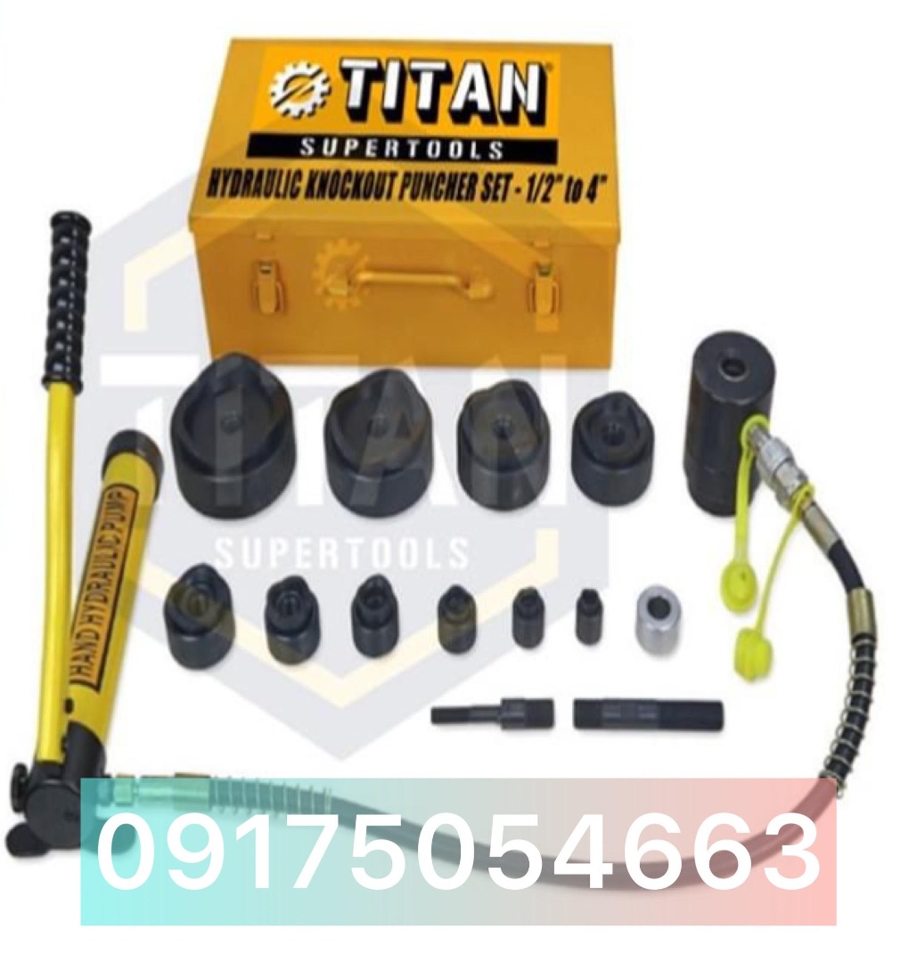 Hydraulic Knockout Punch Set, Commercial & Industrial, Construction Tools & Equipment on Carousell