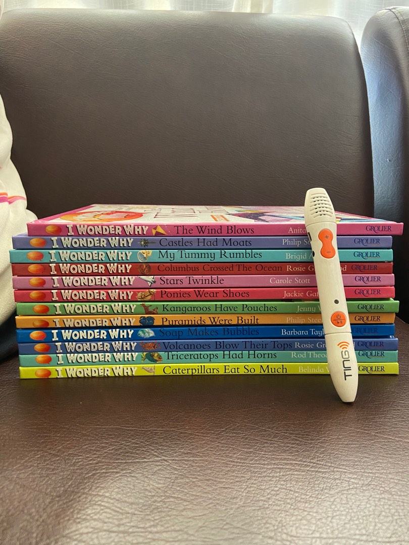 Grolier Scholastic I Wonder Why Books 1 set with pen, Hobbies & Toys ...