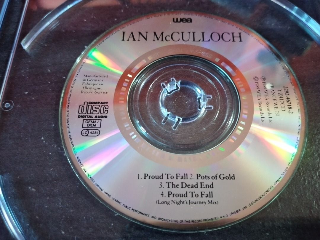 IAN MCCULLOCH - Proud To Fall (3") CD Single / New Wave, Hobbies & Toys ...