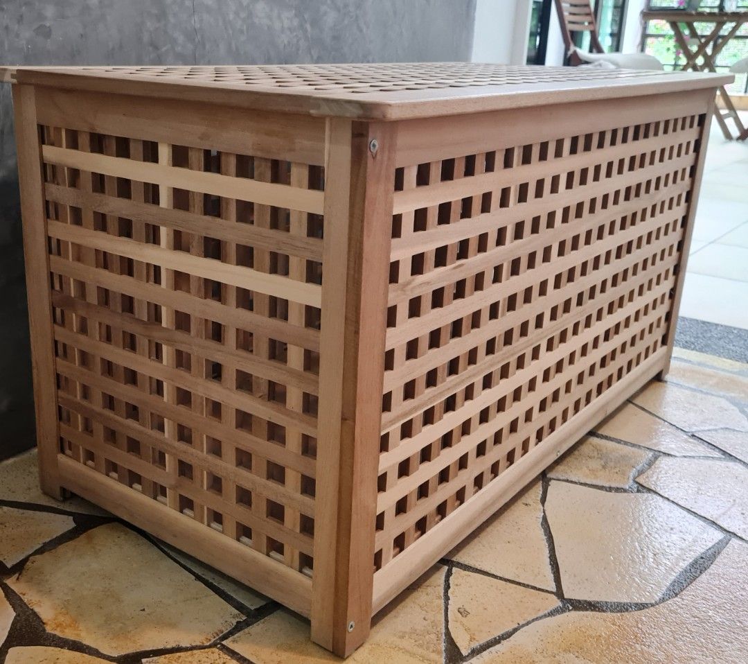 Ikea Hol storage chest table bench, Furniture & Home Living, Furniture ...