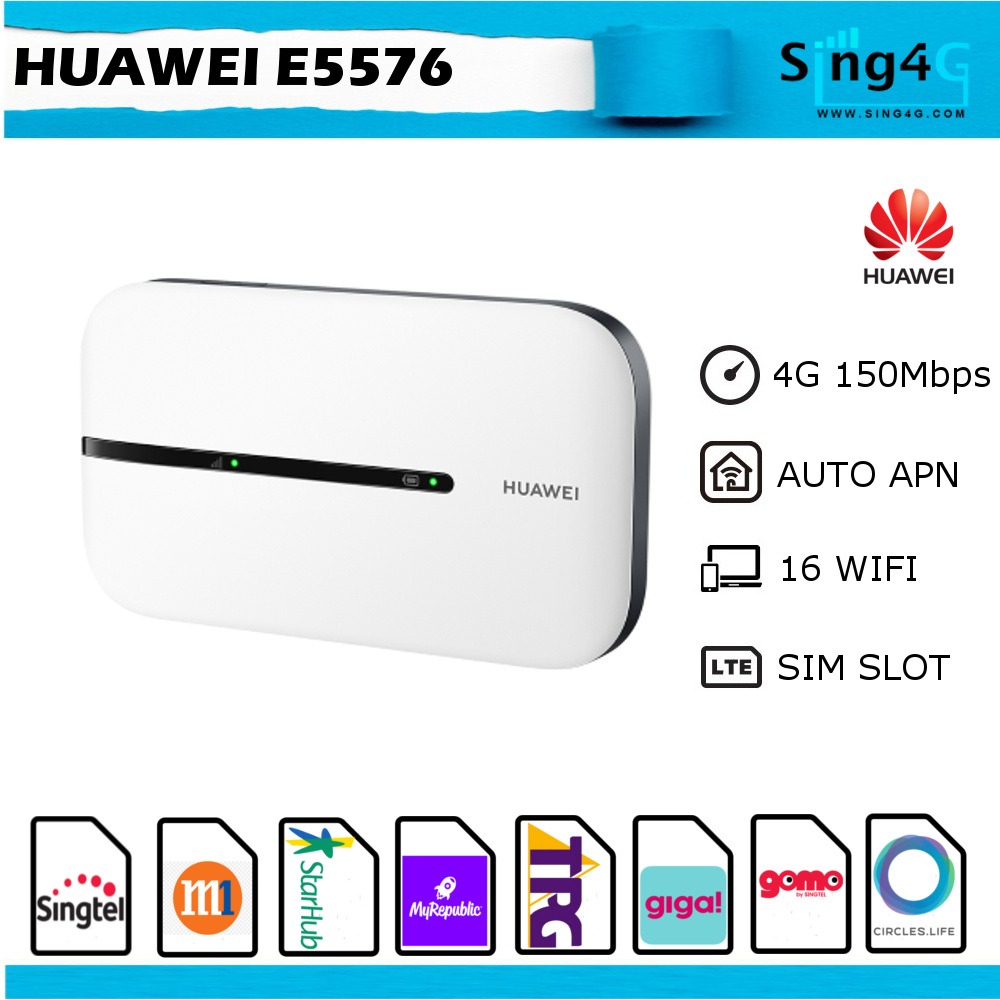 International Portable Modem HUAWEI E5576 (4G 150mbps 16WIFI Share Max ...